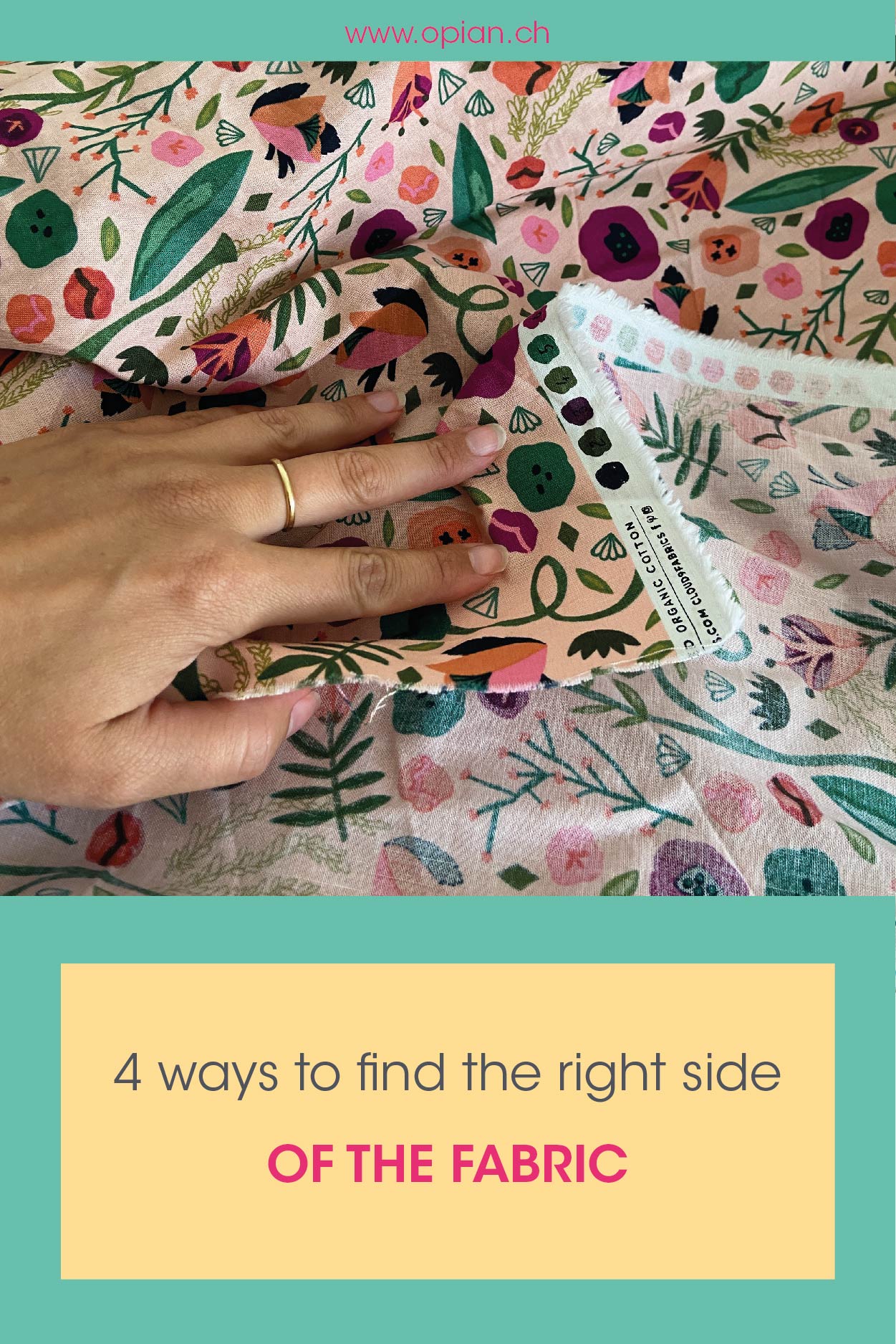 4 ways to find the right side of the fabric